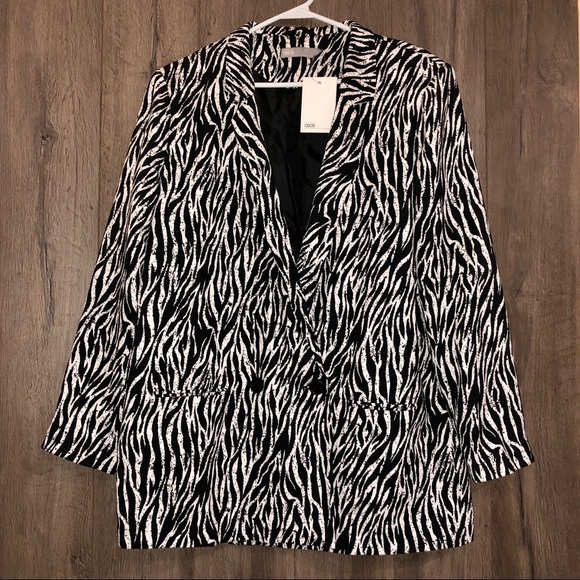 ASOS | Jackets & Coats | Asos Blazer Dress Zebra Print | Poshmark
